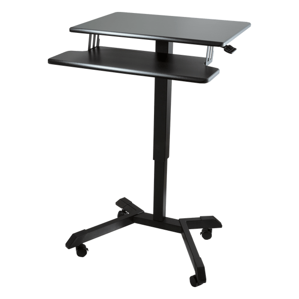 Victor High Rise Mobile Adjustable Standing Desk with Keyboard Tray DC ...