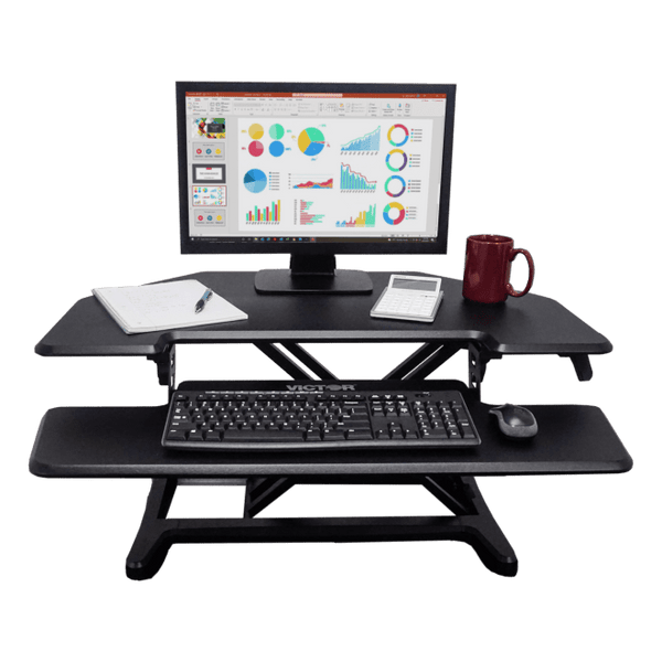 Victor High Rise Corner Height Adjustable Sit-Stand Workstation DCX650 ...